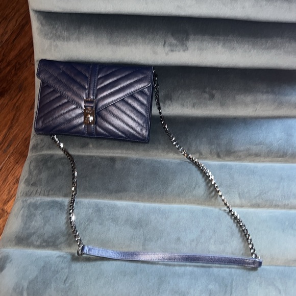 Botkier | Bags | Botkier Navy Blue Purse Clutch Removable Shoulder ...